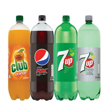 7up/Pepsi Max/Club/Cidona Selected Range 2ltr Deal at SuperValu
